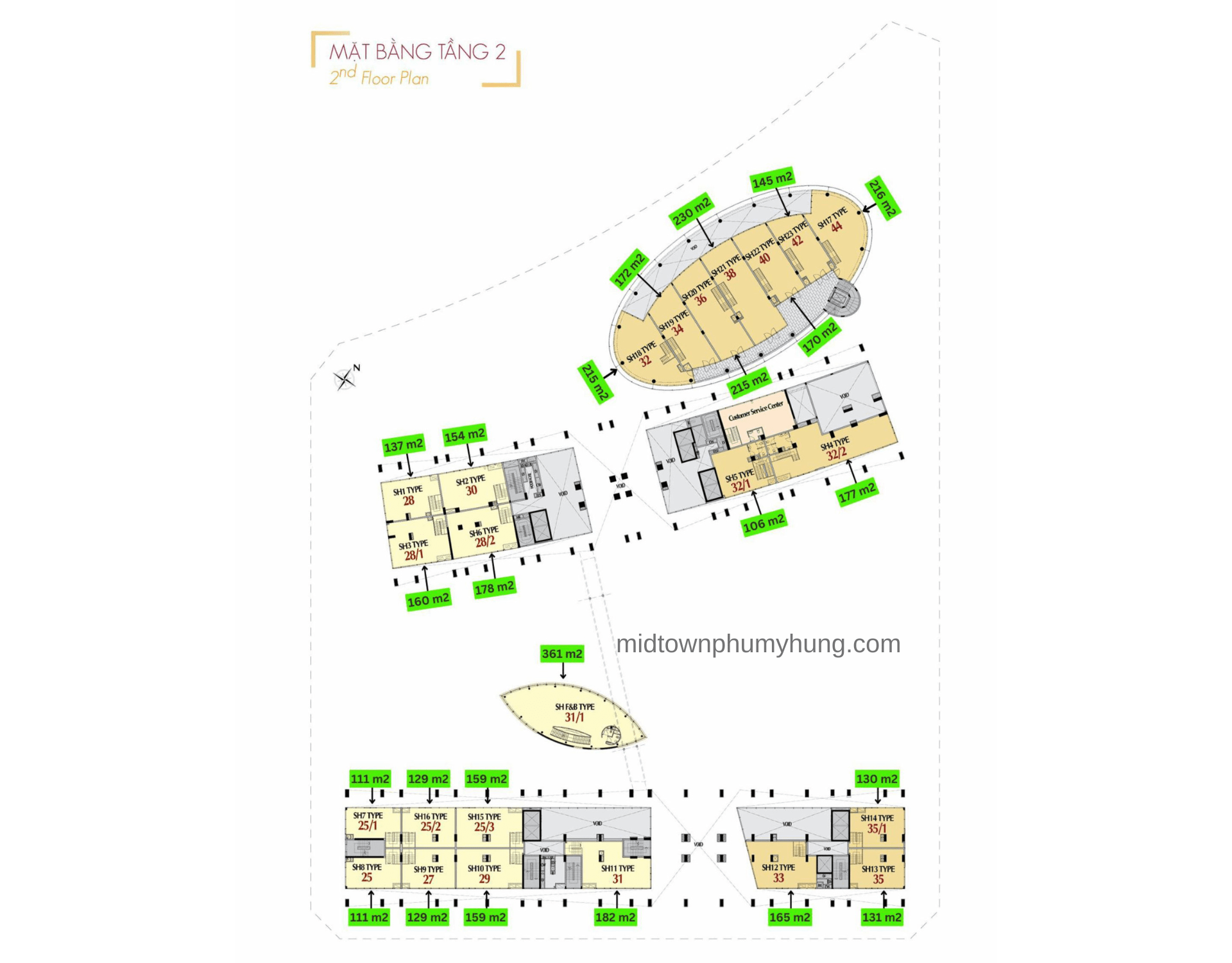 Midtown Phú Mỹ Hưng - Mặt bằng Midtown M7 ( The Signature )